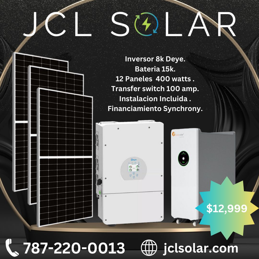 Baterías solares | Batería de litio LiFePO4 | JCL Solar Puerto Rico